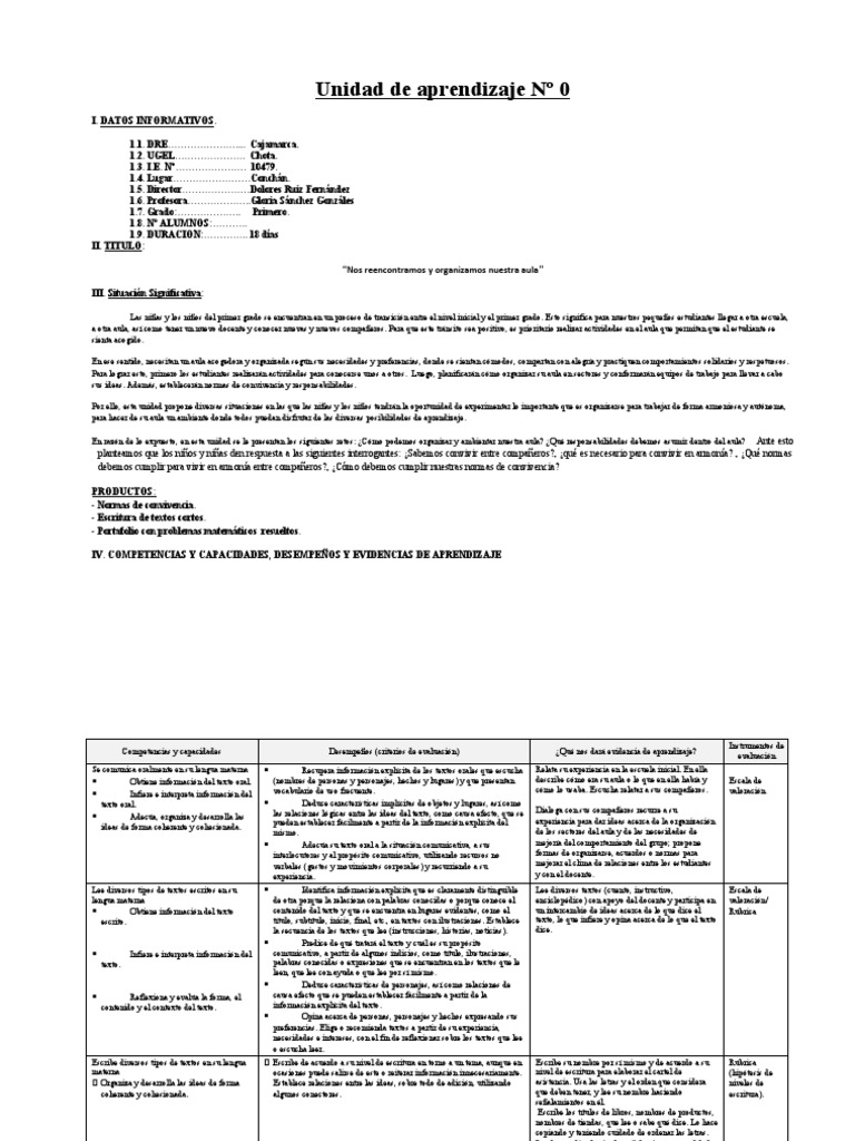 Unidad de Aprendizaje 2023 | PDF | Aprendizaje | Evaluación