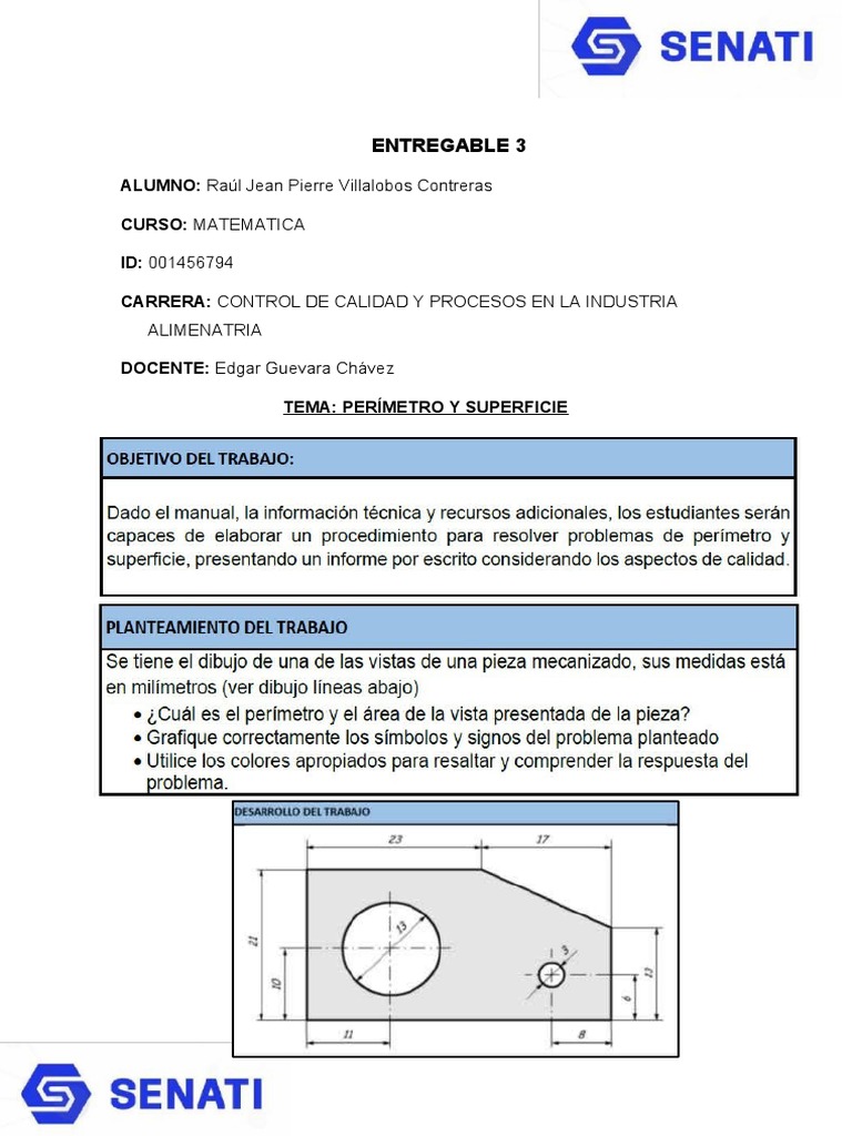 ENTREGABLE 3 matematica | PDF | Geometría Elemental | Matemática Elemental