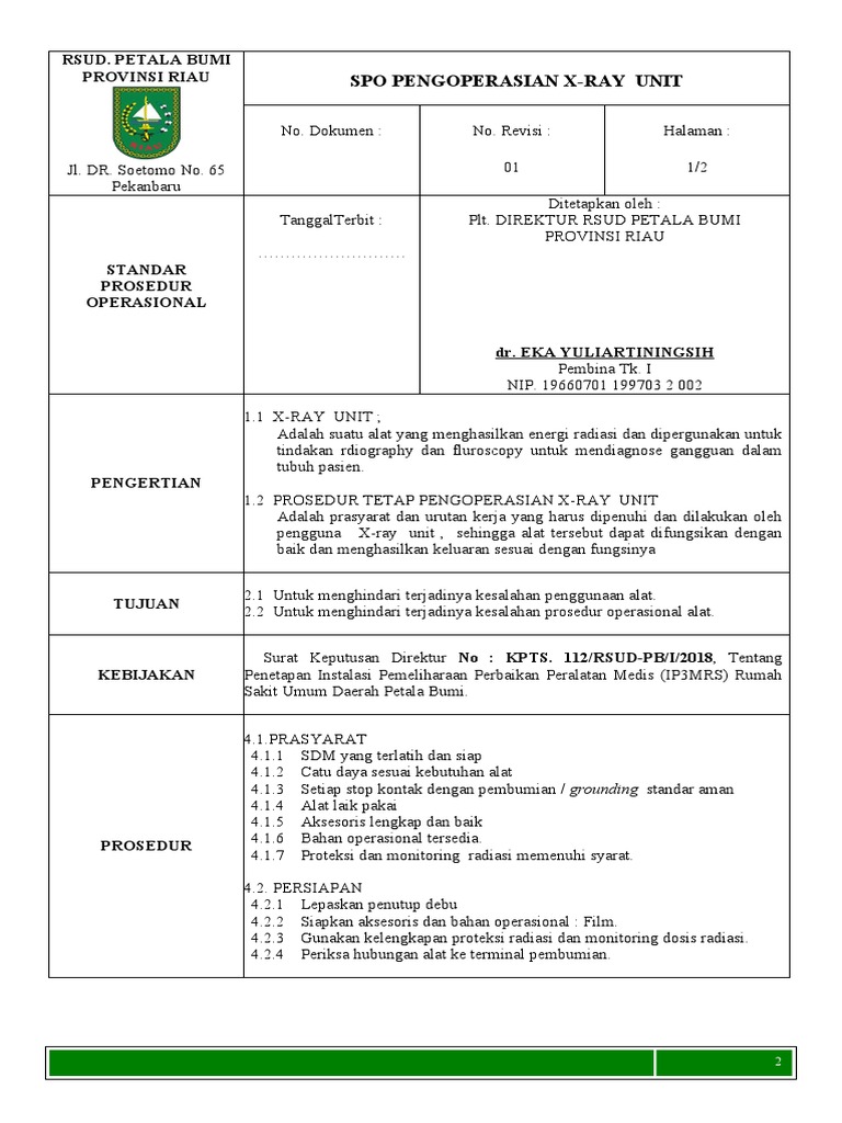 Spo X-Ray Unit | PDF