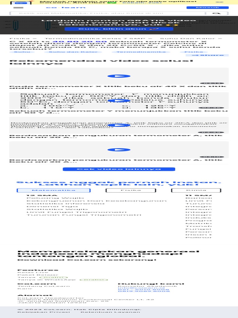 C X 80 TX 40 80 20 50 Sebuah Termometer X Setelah Ditera 2 | PDF