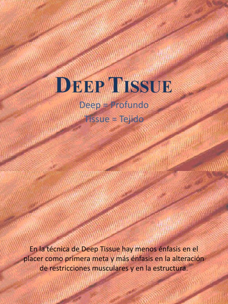 Deep Tissue | PDF | Masaje | Tendón