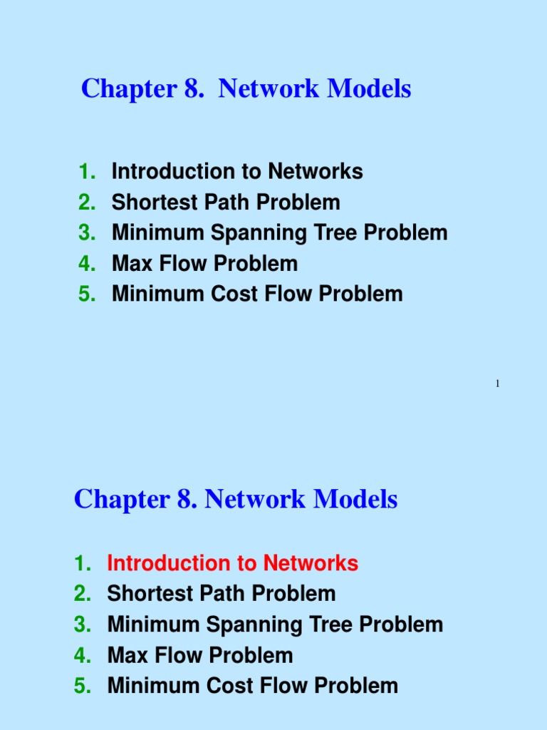 06 Network Models 2 Pdf Discrete Mathematics Combinatorics