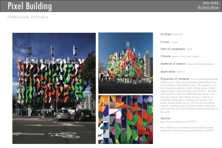 Pixel Building: A Sustainable Case Study | PDF