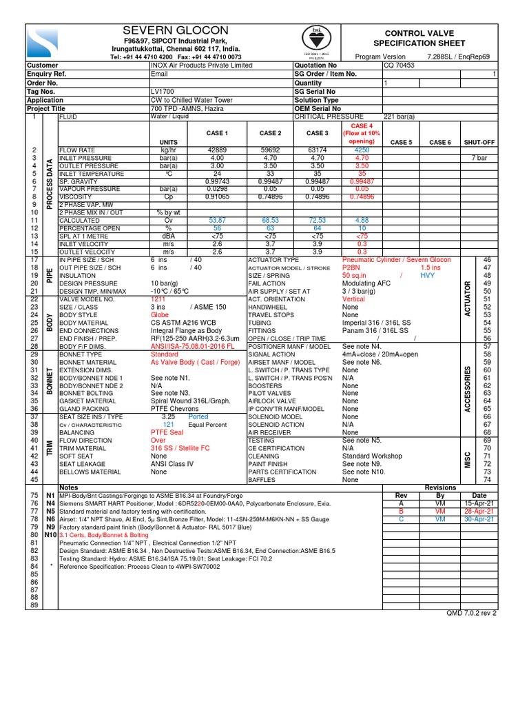Severn Glocon 3 | Download Free PDF | Valve | Pipe (Fluid Conveyance)