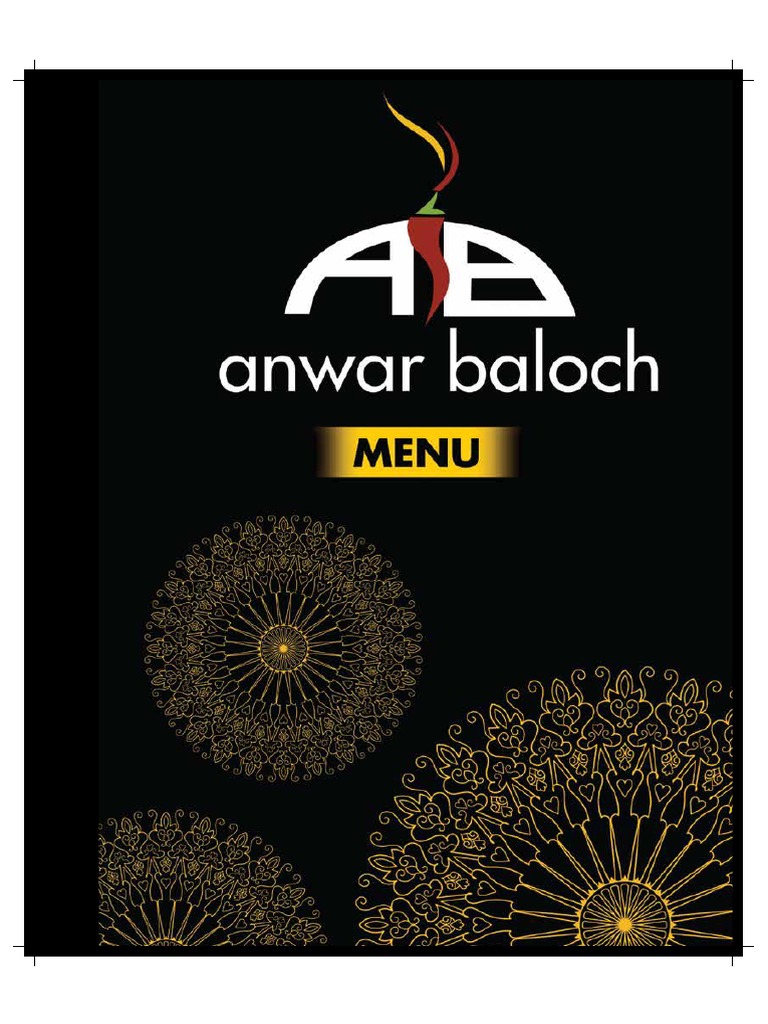 AB Restaurant Menu: An Extensive Listing of Food and Drink Items Along ...
