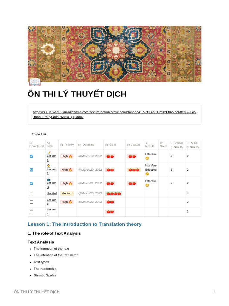 N Thi L Thuyt DCH | PDF | Verb | Translations