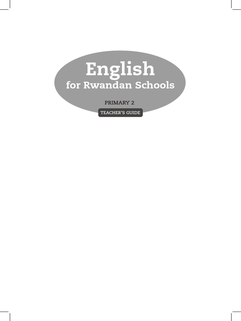 English: For Rwandan Schools | PDF | Learning | Teachers
