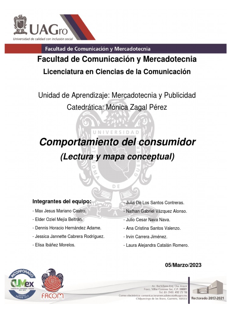 Comportamiento Del Consumidor | PDF | Comportamiento | Comportamiento del consumidor