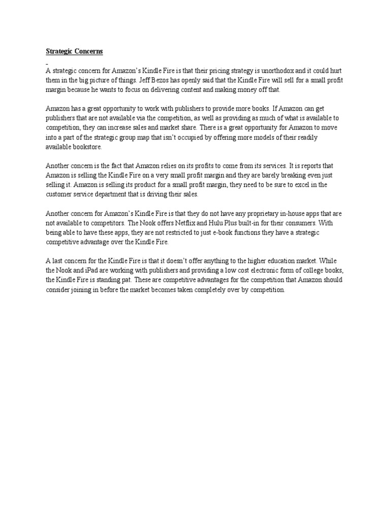 Strategic Concerns | PDF