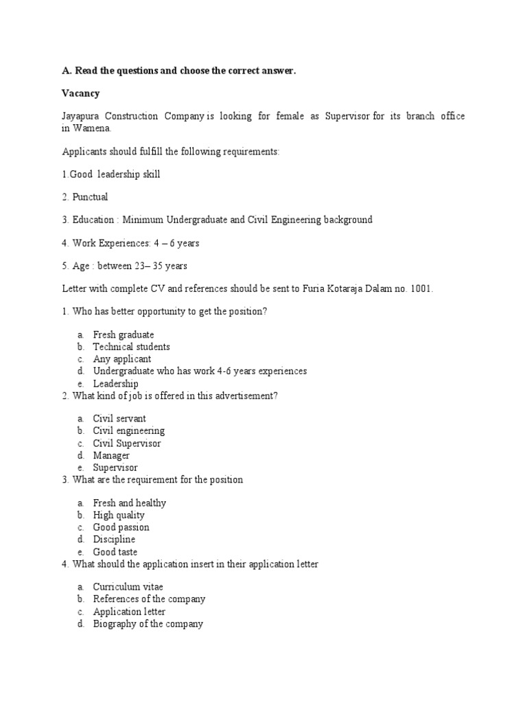 Job Advertisement Analysis: Assessing Applicant Qualifications and ...