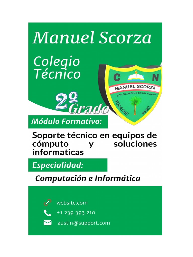Modulo Formativo 1° Computación | PDF | Hardware de la computadora | Iniciativa empresarial