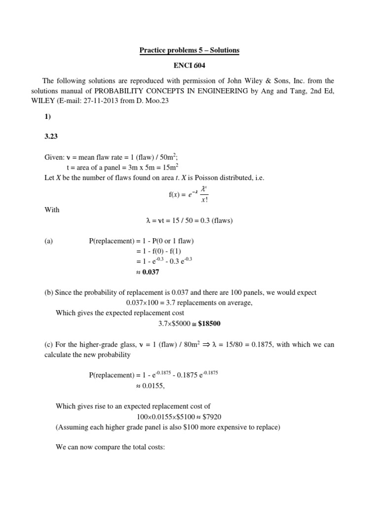 Probability Concepts in Engineering Solutions | PDF | Probability Density Function | Statistical ...