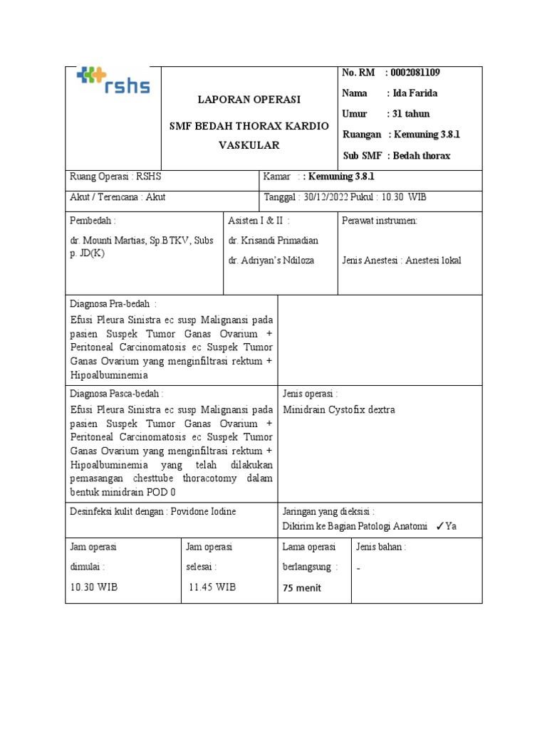 LP Op Ida Farida | PDF