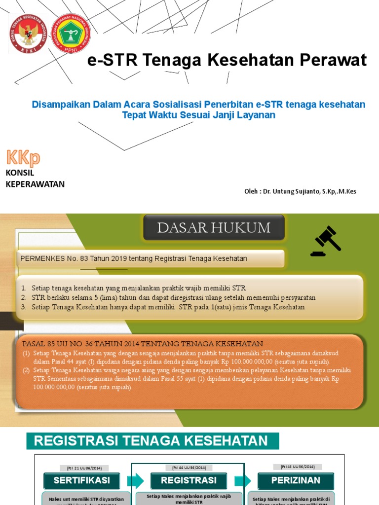 e-STR Tenaga Kesehatan Perawat | PDF