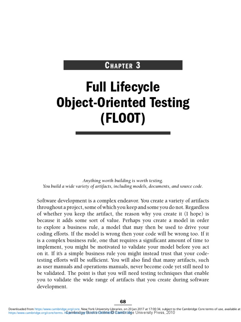 Chapter 3 - Full-Lifecycle-Objectoriented-Testing-Floot | PDF ... Chapter 3 - Full-Lifecycle-Objectoriented-Testing-Floot | PDF ...