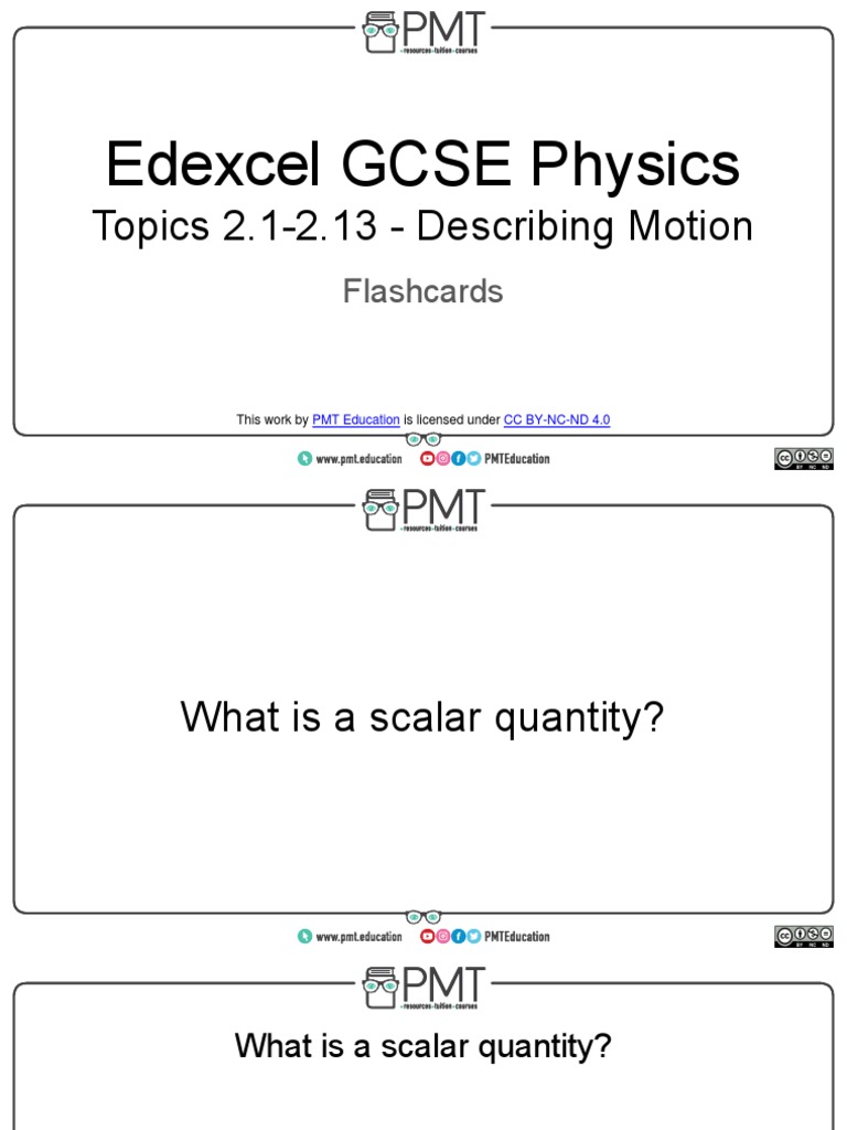 Flashcards - Topic 2 Describing Motion - Edexcel Physics GCSE | PDF ... Flashcards - Topic 2 Describing Motion - Edexcel Physics GCSE | PDF ...