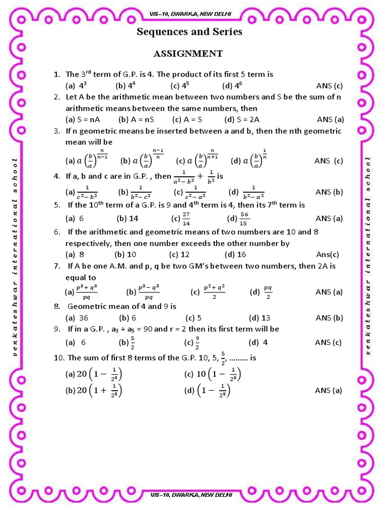 Sequences and Series-1 | PDF | Mathematics | Mathematical Analysis