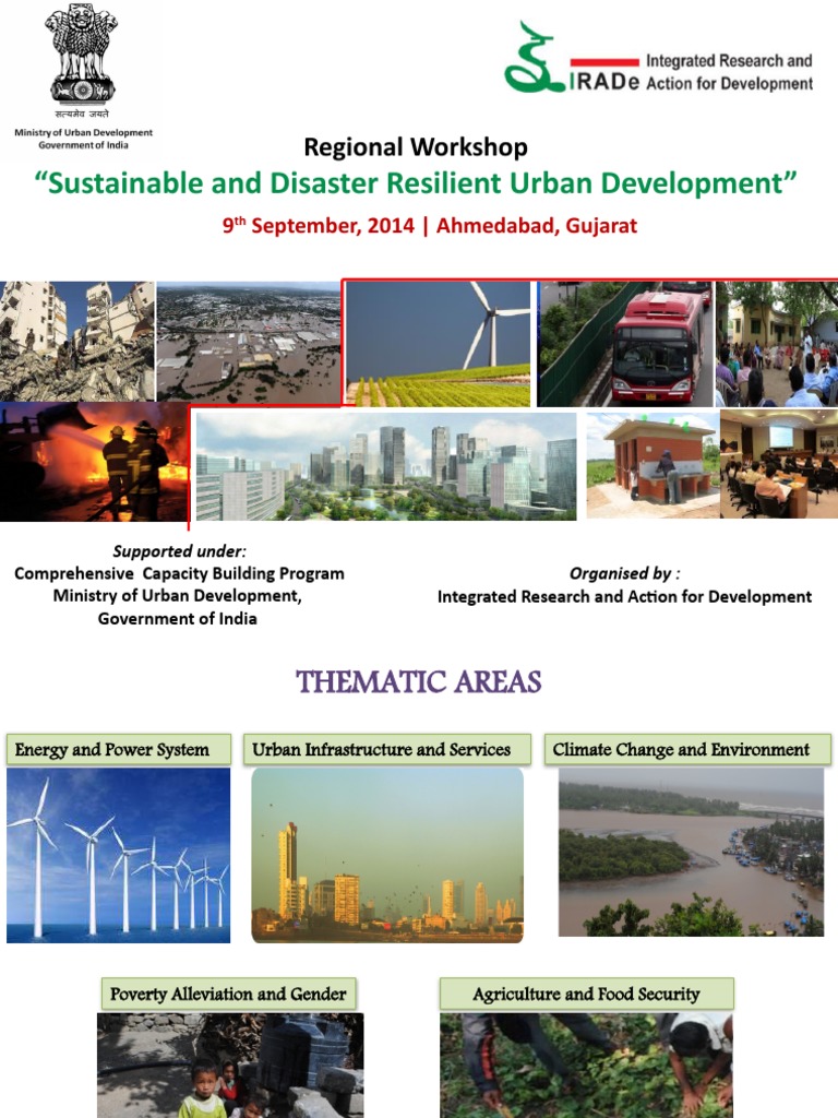 "Sustainable and Disaster Resilient Urban Development": Regional ...