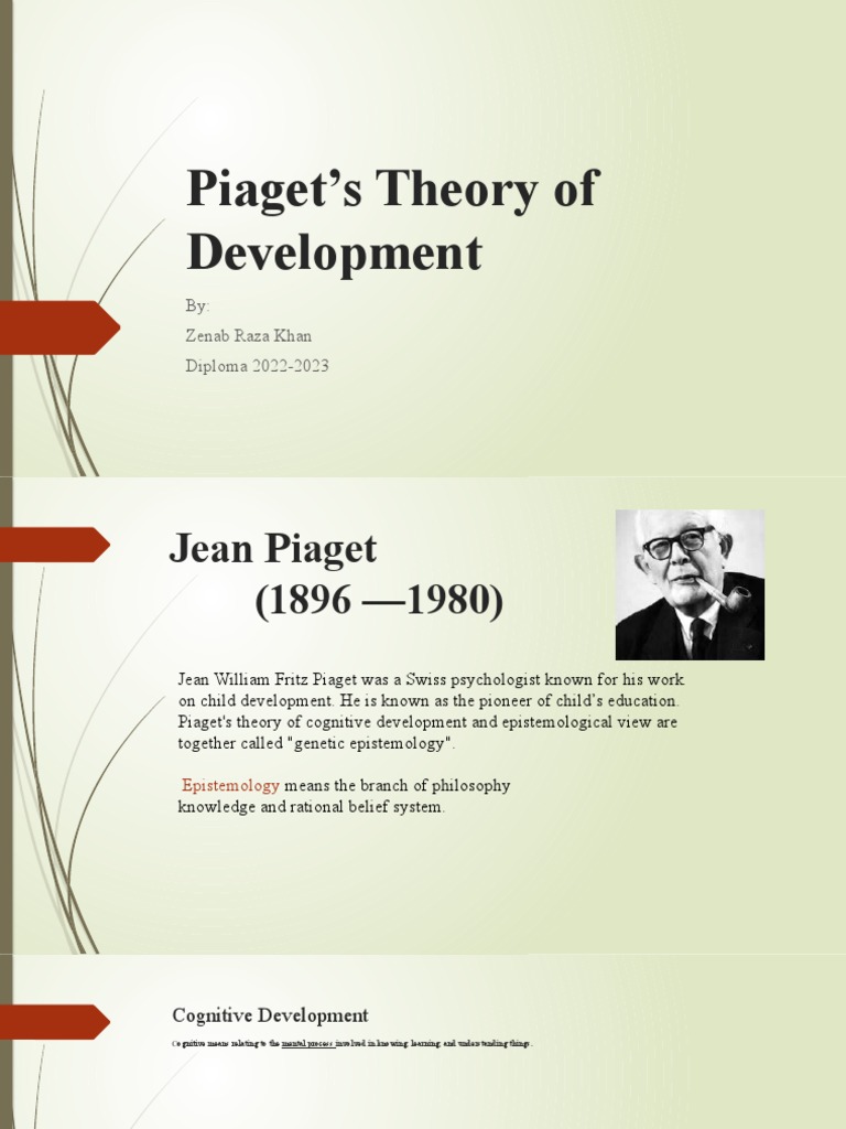 Stages of Piaget's | PDF | Cognitive Development | Cognition