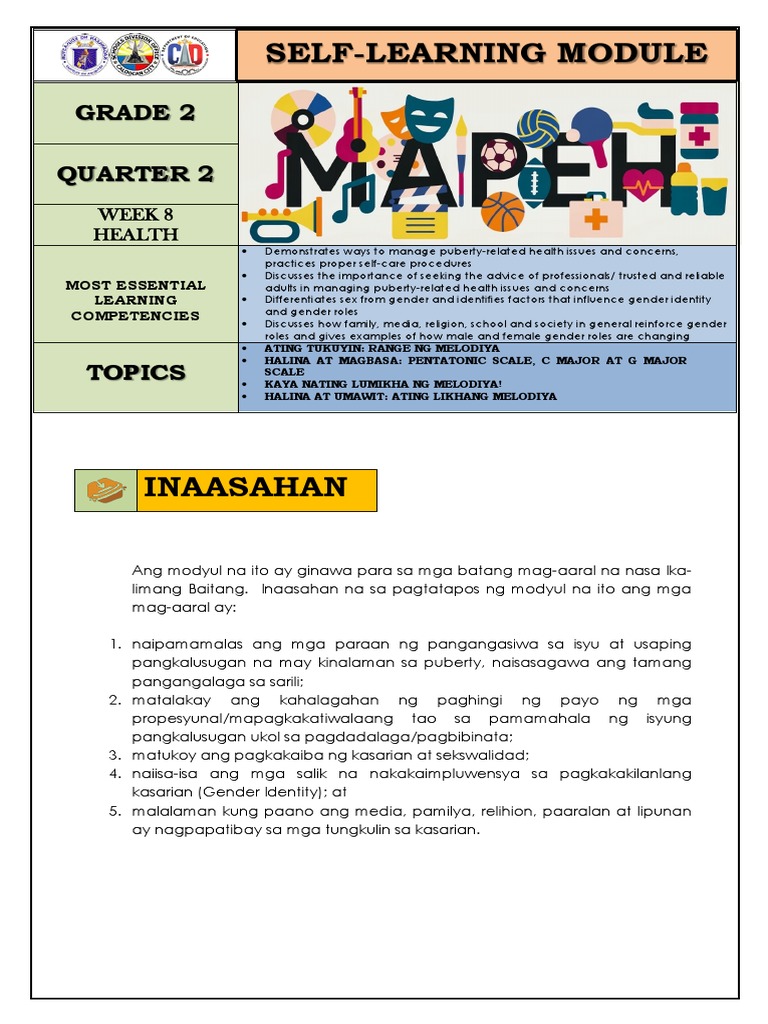 MAPEH 5 Q2 Week 8 Health | PDF