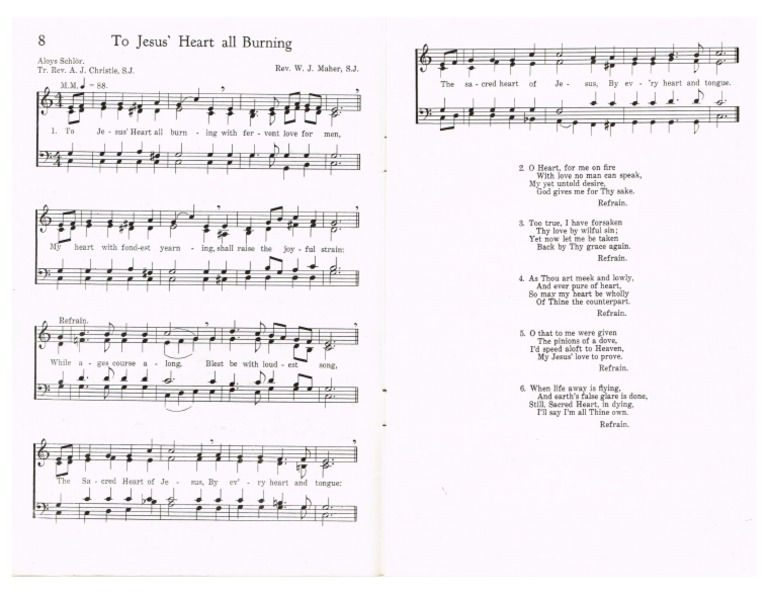 To Jesus' Heart All Burning | PDF | Systematic Theology | Theology