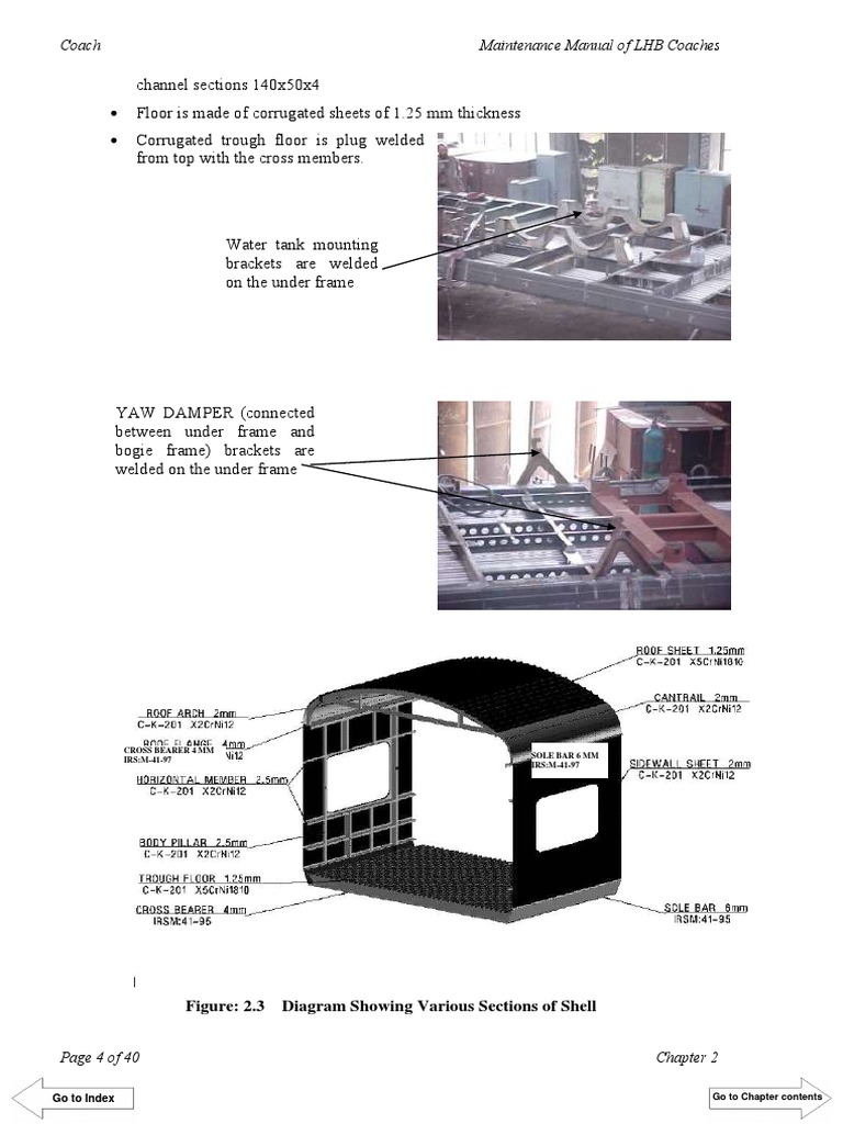 LHB Coach Water Tank Maintenance Guide | PDF | Bearing (Mechanical ...