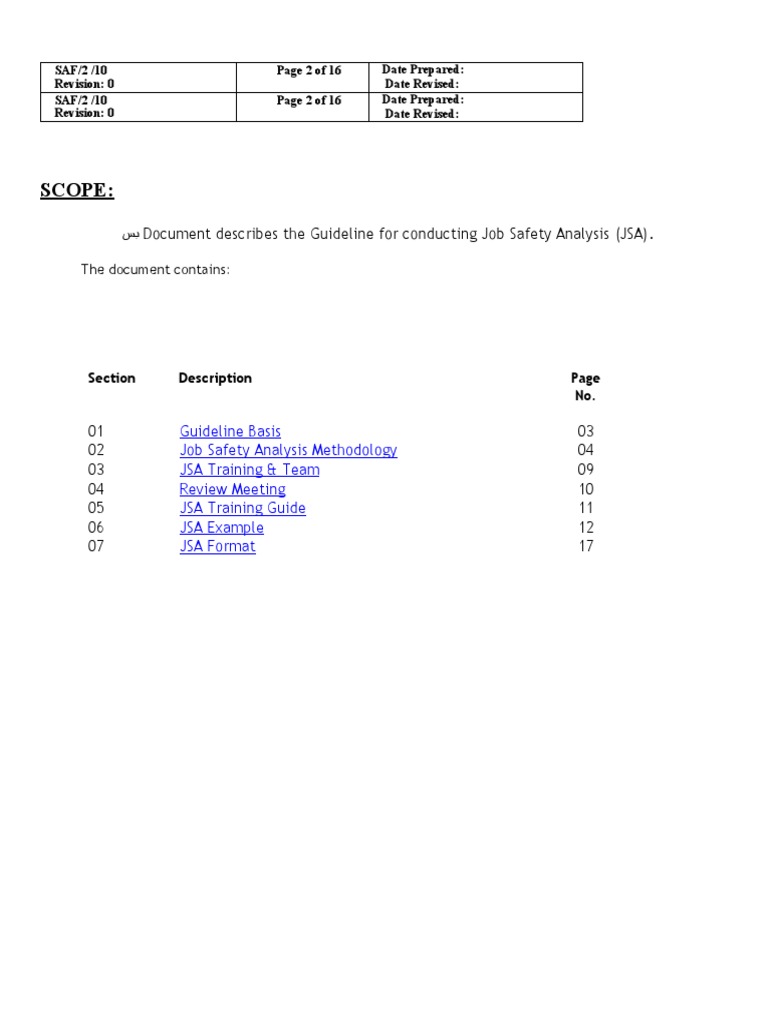 Hot Work JSA | PDF | Hazards | Personal Protective Equipment
