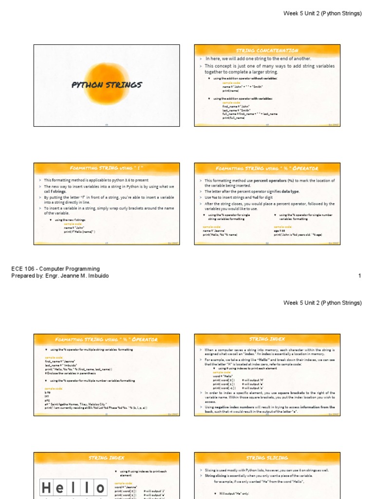 Unit 2 Week 5 Part4 Pdf String Computer Science Variable Computer Science 