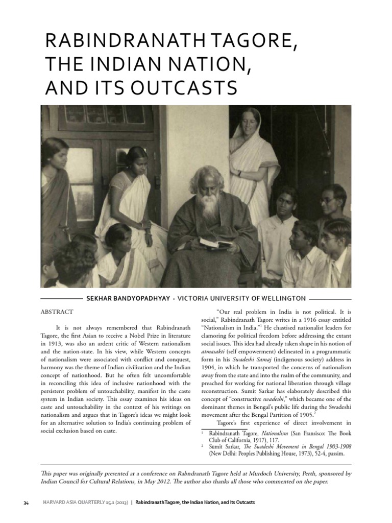 Tagore's Vision of Inclusive Nationalism | PDF | Mahatma Gandhi ...