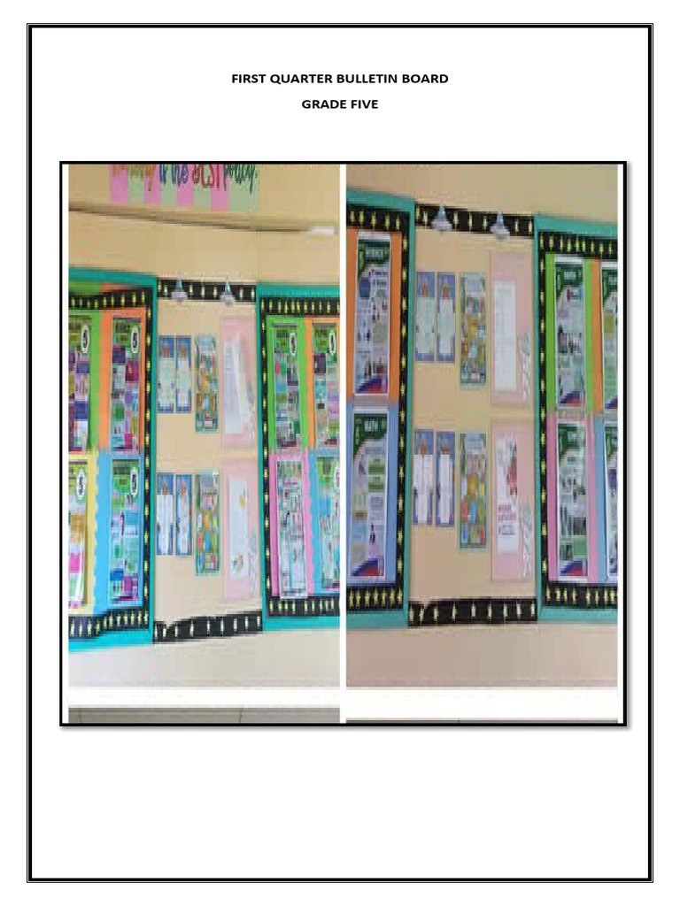 First Quarter Bulletin Board Grade Five | PDF