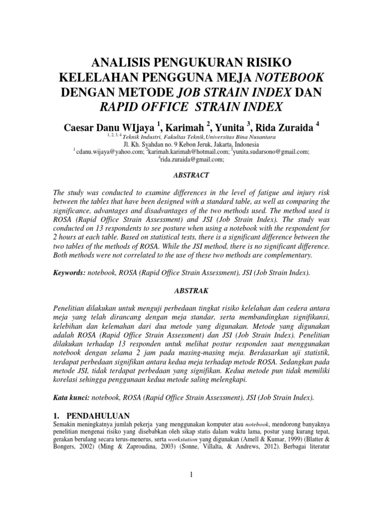 Jurnal JSI - ROSA | PDF