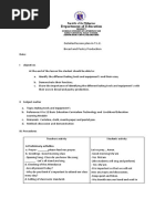 Lesson Plan in Bread and Pastry Production | PDF | Baking | Cakes