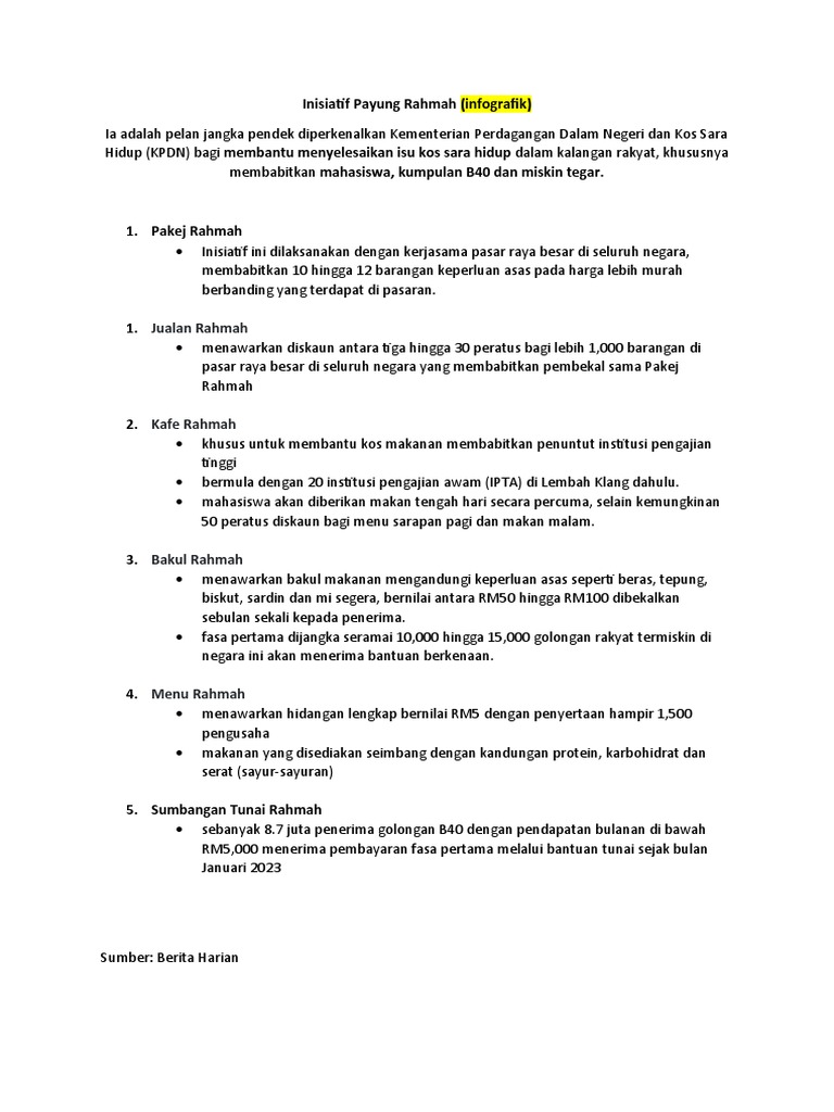 (Malay) Inisiatif Payung Rahmah | PDF