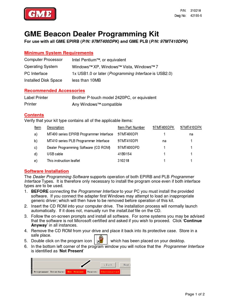 Instructions For GME Programming | Download Free PDF | Usb | Personal ...
