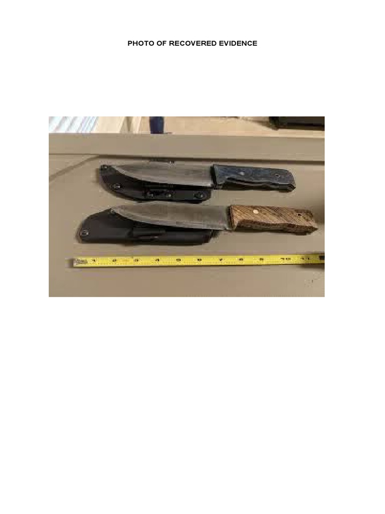 Photo of Recovered Evidence | PDF