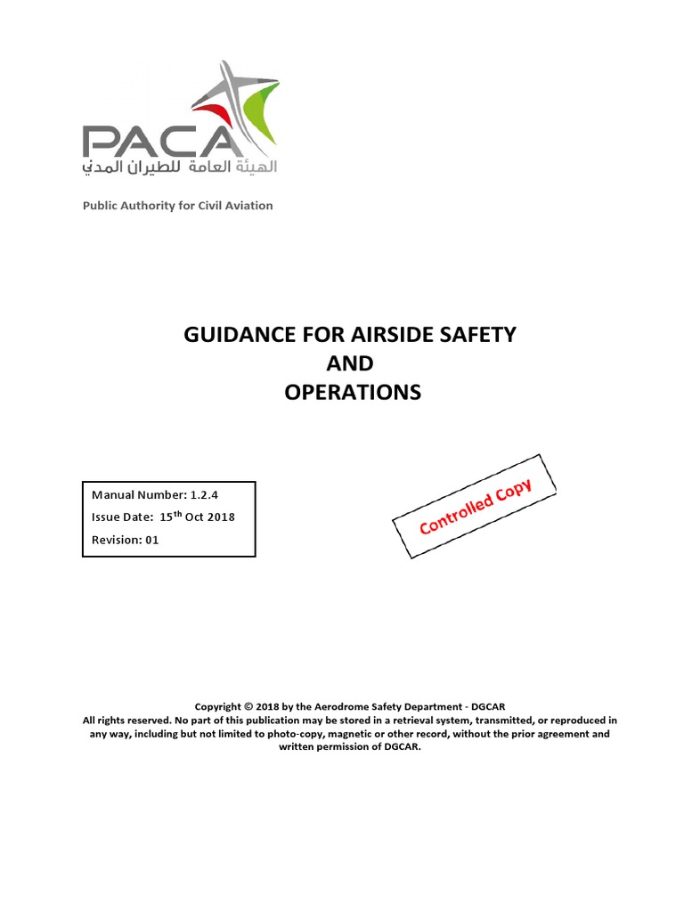 Guidance For Airside Safety Operations | PDF | Risk | Airport