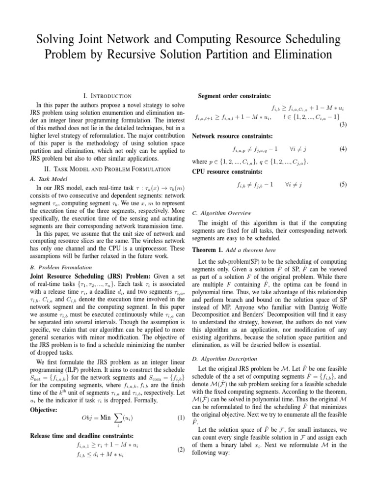 Ilp Scheduling Pdf Linear Programming Scheduling Computing 1169