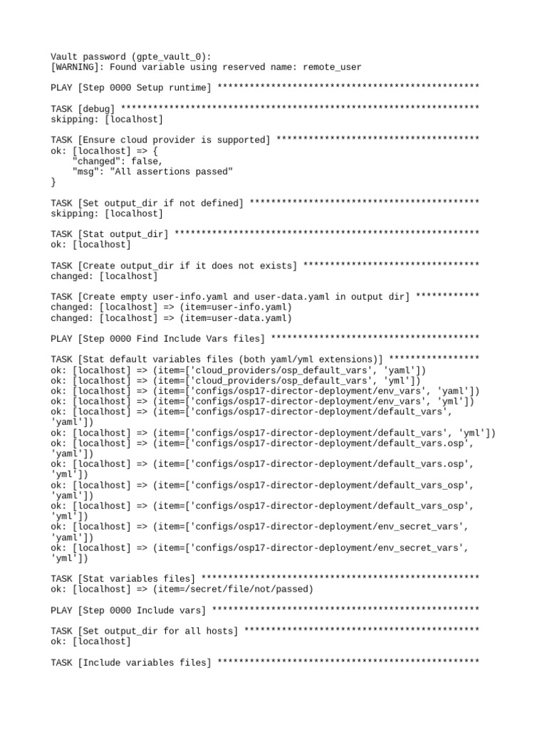 Ansible Log 1258733 Pdf System Software Software Development