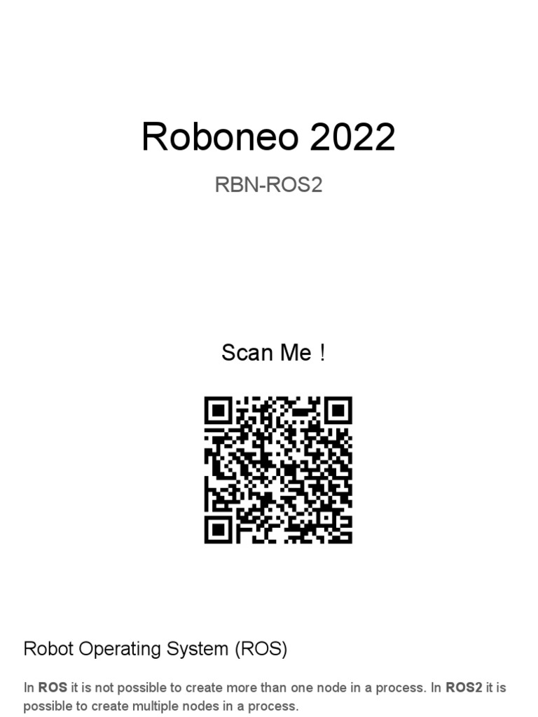 A Guide to Setting Up ROS2 Development Environment on Docker for the Roboneo 2022 Robot | PDF
