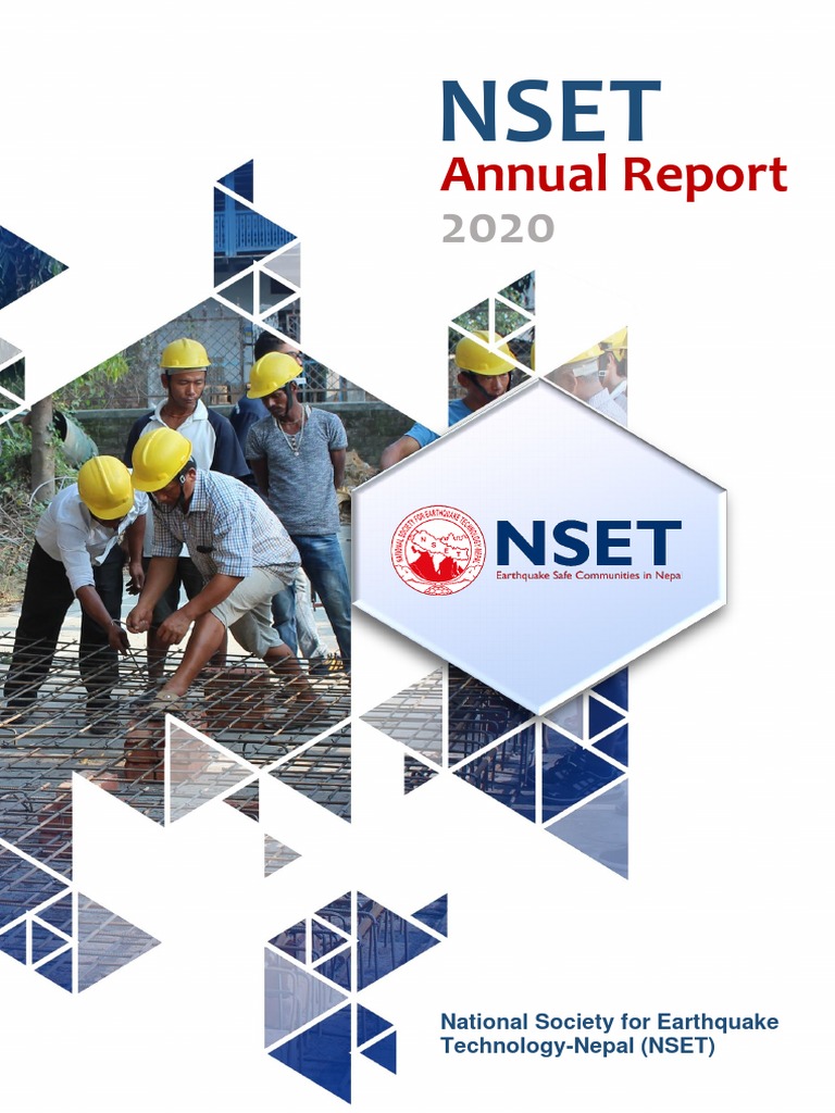 NSET Annual Report 2020 | PDF | Disaster Risk Reduction | Risk