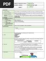 DLL - Tle 6 - Q2 - W3 | PDF | Learning | Teachers