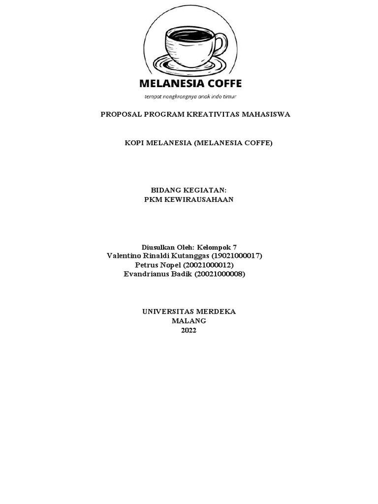 Melanesia Coffe UTS KWU (1) 1 | PDF