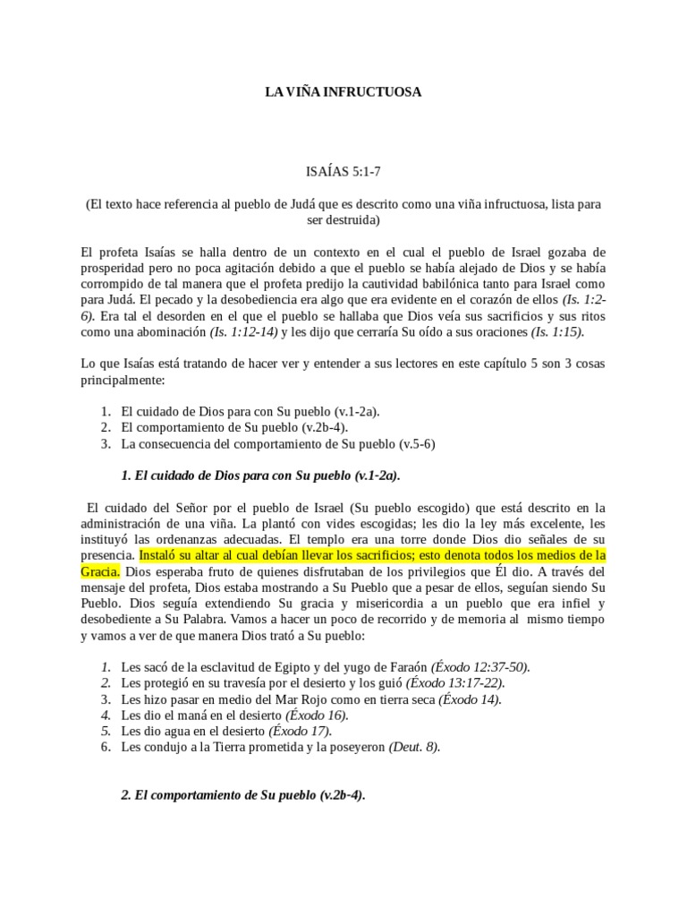 La Viña Infructuosa | PDF