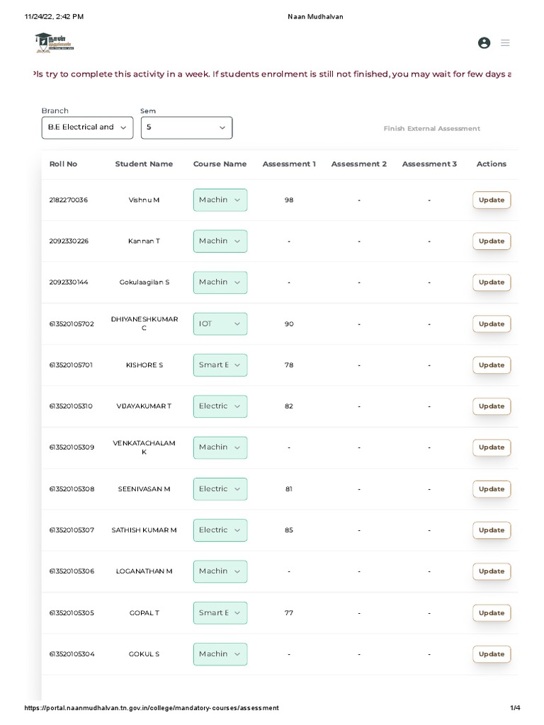 Naan Mudhalvan 5 Sem | PDF