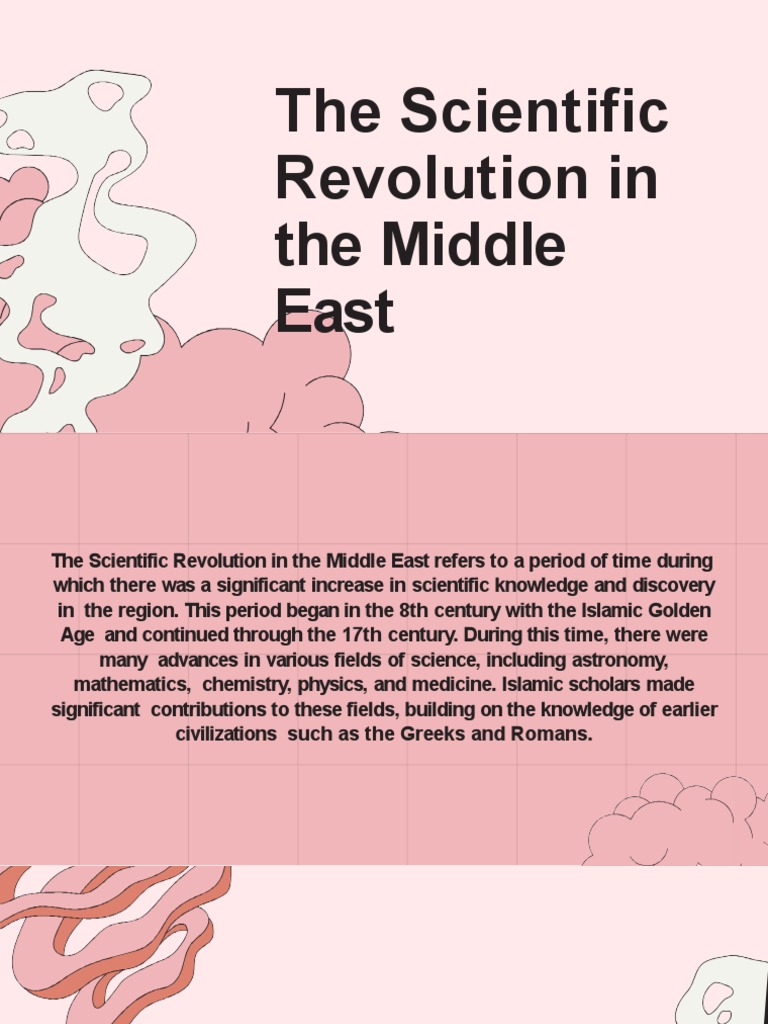 The Scientific Revolution in The Middle East | PDF | Alchemy | Science