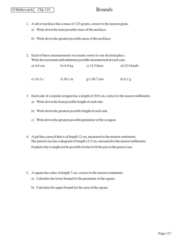 Clip 125 Bounds | PDF