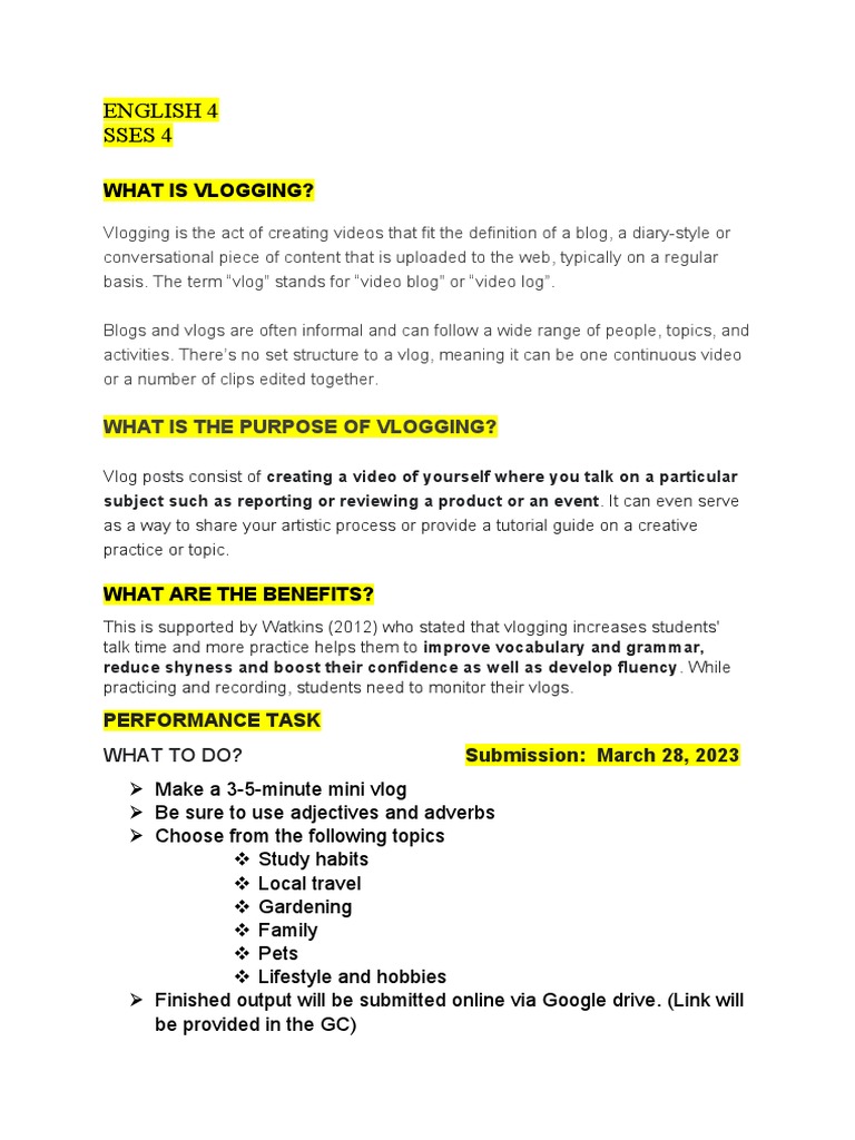 Sses 4 Performance Task 3RD Quarter | PDF | Fluency | Human Communication