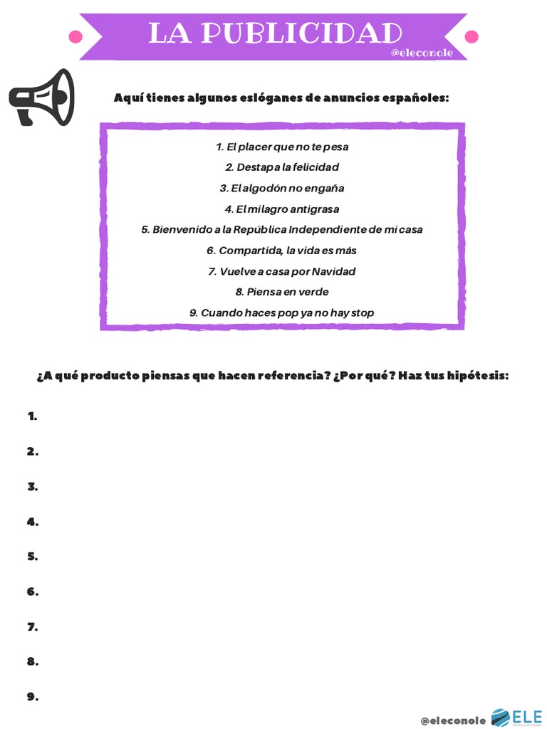 Actividades de Publicidad para Niños | PDF | Marca | Publicidad