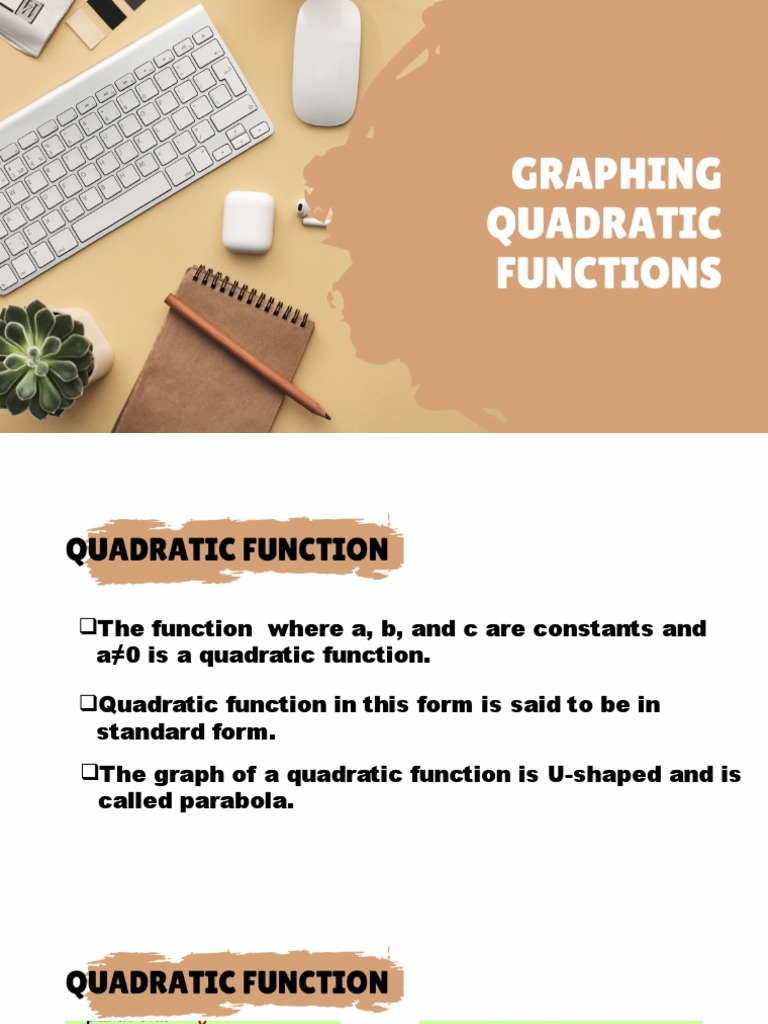 Graphing Quadratic Functions Basics | PDF | Language Arts & Discipline ...
