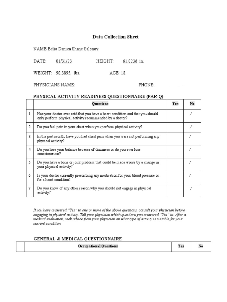 PAR Q Form | PDF | Coronary Artery Disease | Hypertension